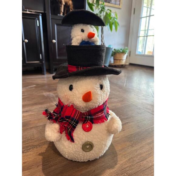 Holiday | Telco Motionettes Christmas Snow Man With Top Hat Animated ...